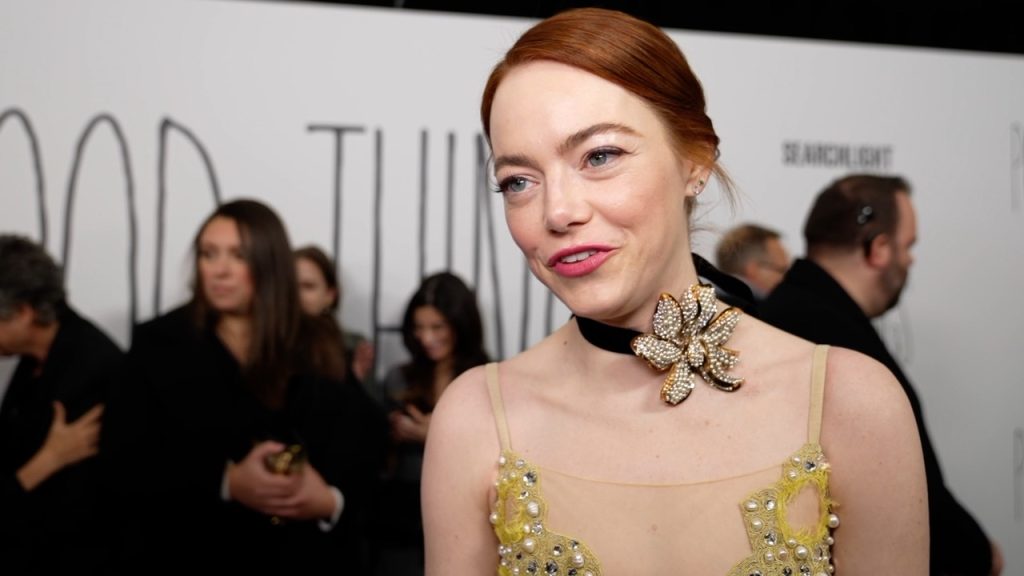 Poor Things New York Premiere Emma Stone Interview – Celebrity Wire